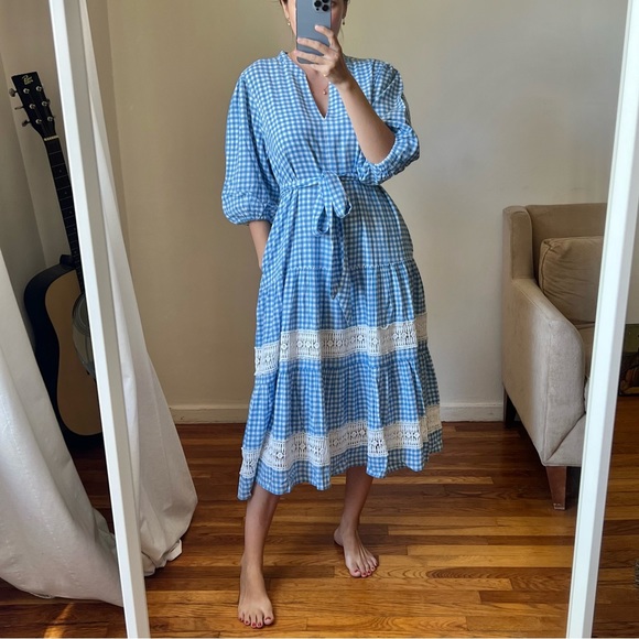 Roberta Roller Rabbit | Dresses | Nwt Roller Rabbit Gingham Valonia ...